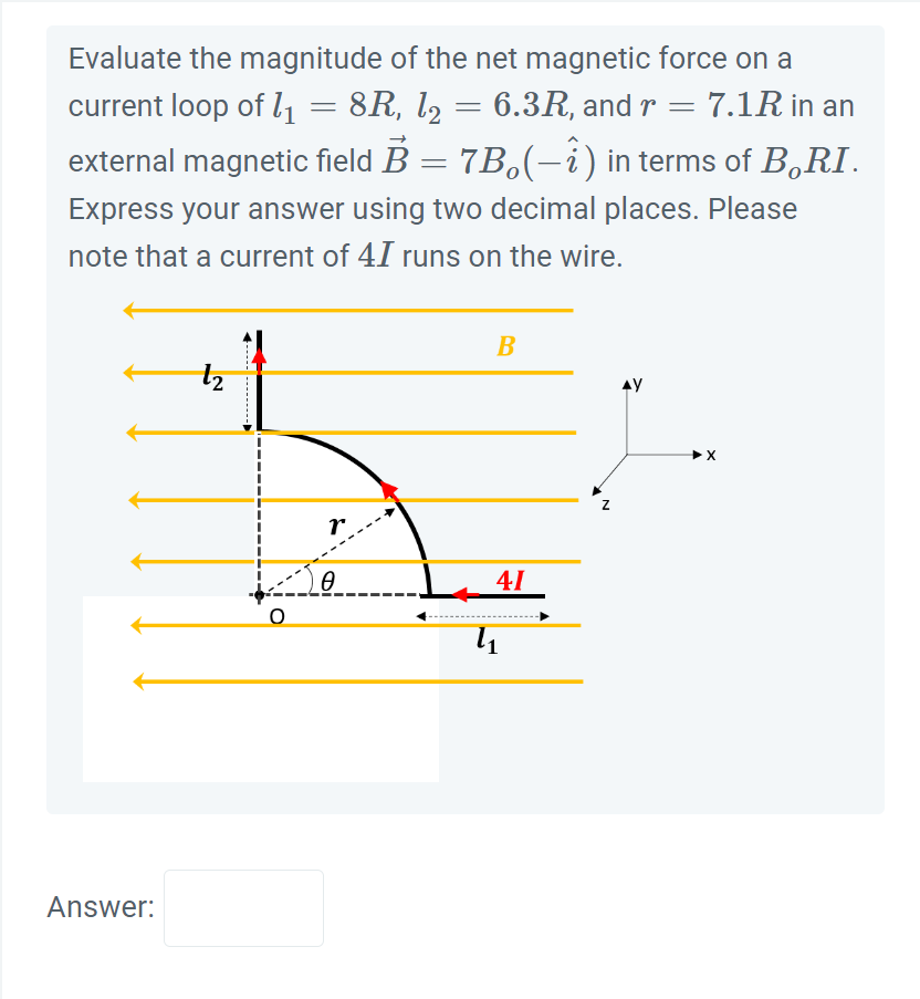 Solved Evaluate the magnitude of the net magnetic force on a | Chegg.com