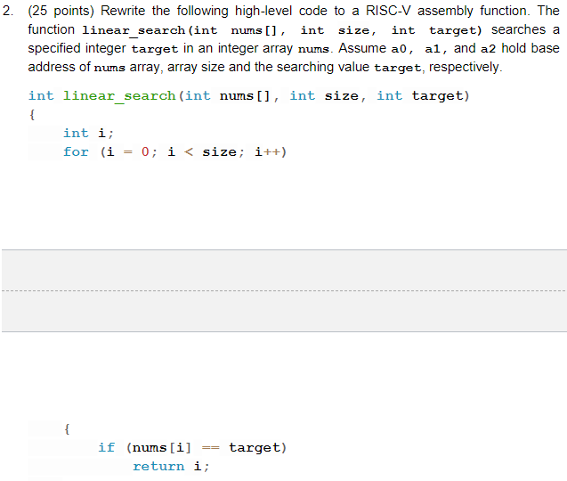 Solved PLEASE WRITE IN RISC-V USE BRANCHING AND SYSTEM CALLS | Chegg.com
