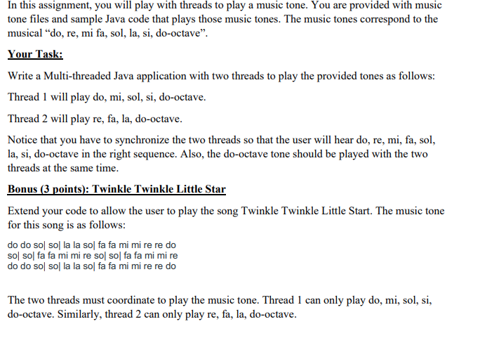 Solved In this assignment, you will play with threads to | Chegg.com