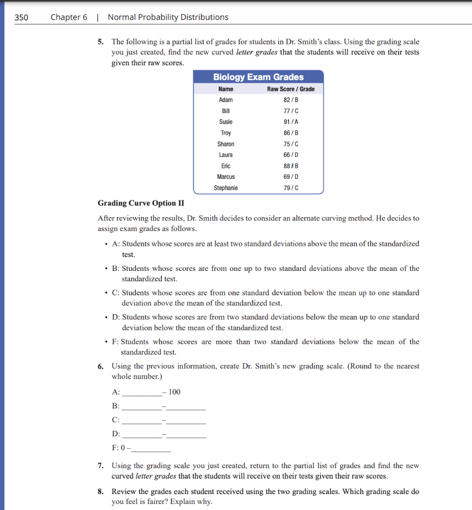 Solved 350 Chapter 6 | Normal Probability Distributions 5. | Chegg.com