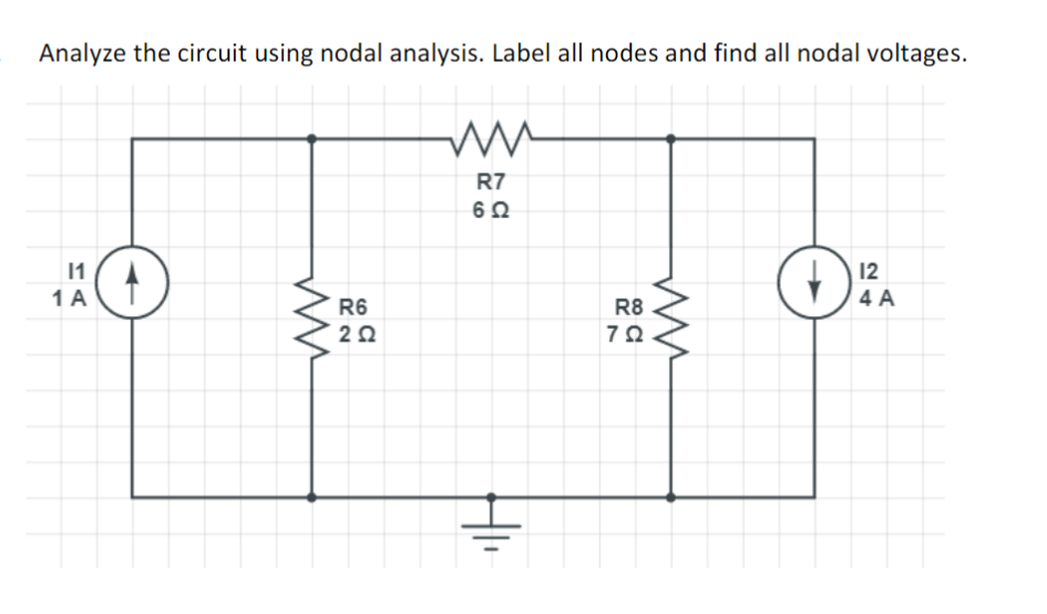 Solved Analyze the circuit using nodal analysis. Label all | Chegg.com