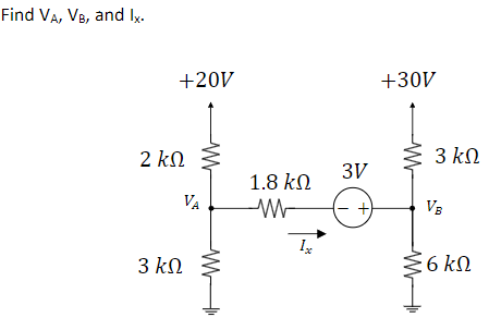 Solved Find VA,VB, and Ix. | Chegg.com