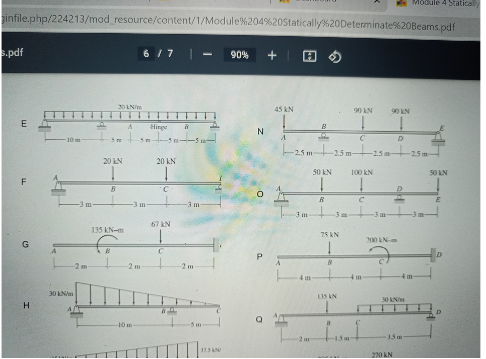Solved 0 PART 2: For the given Statically Determinate Beams, | Chegg.com