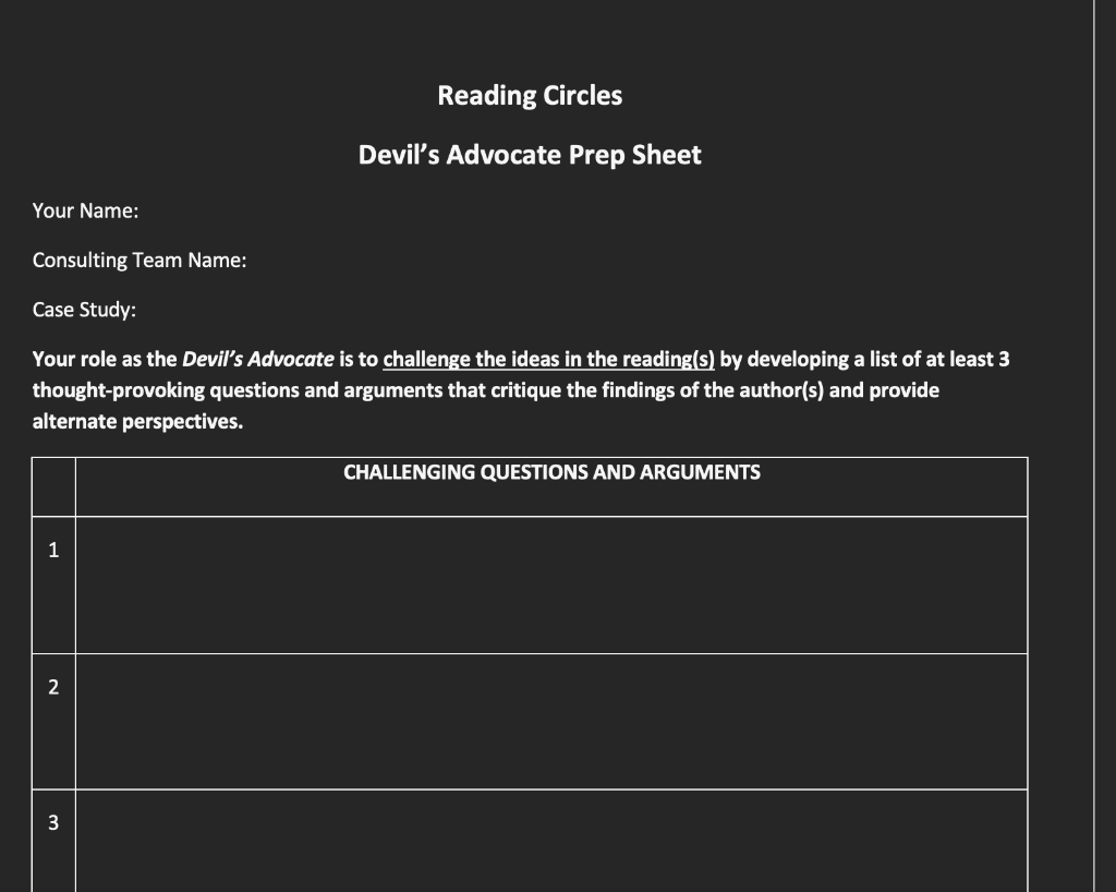 Solved Read the case that is on the first page and then | Chegg.com
