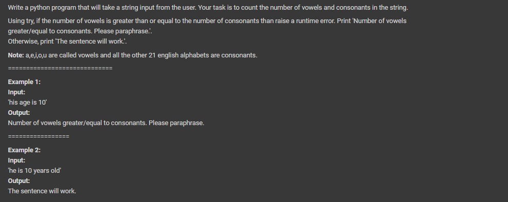 Solved Write A Python Program That Will Take A String Input Chegg