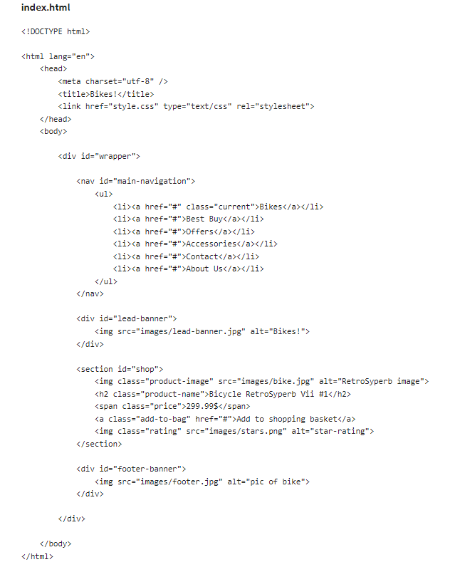 Solved WELCOME TO Mike's Bikeshop About | Blog | Jobs | | Chegg.com