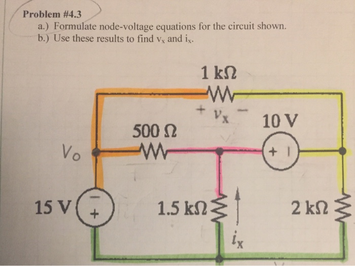 Solved Formulate node-voltage equations for the circuit | Chegg.com