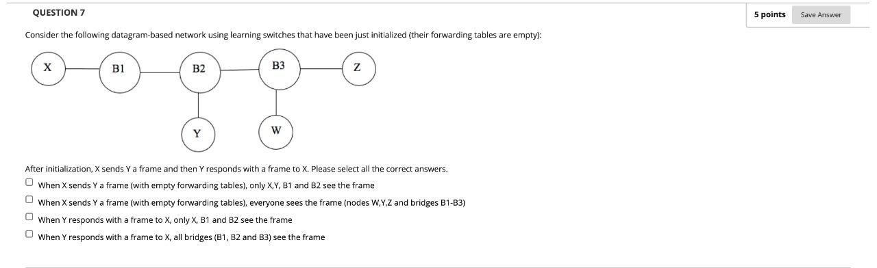 Solved QUESTION 7 5 points Save Answer Consider the | Chegg.com
