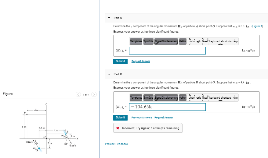 Solved Part A Determine The Z Component Of The Angular