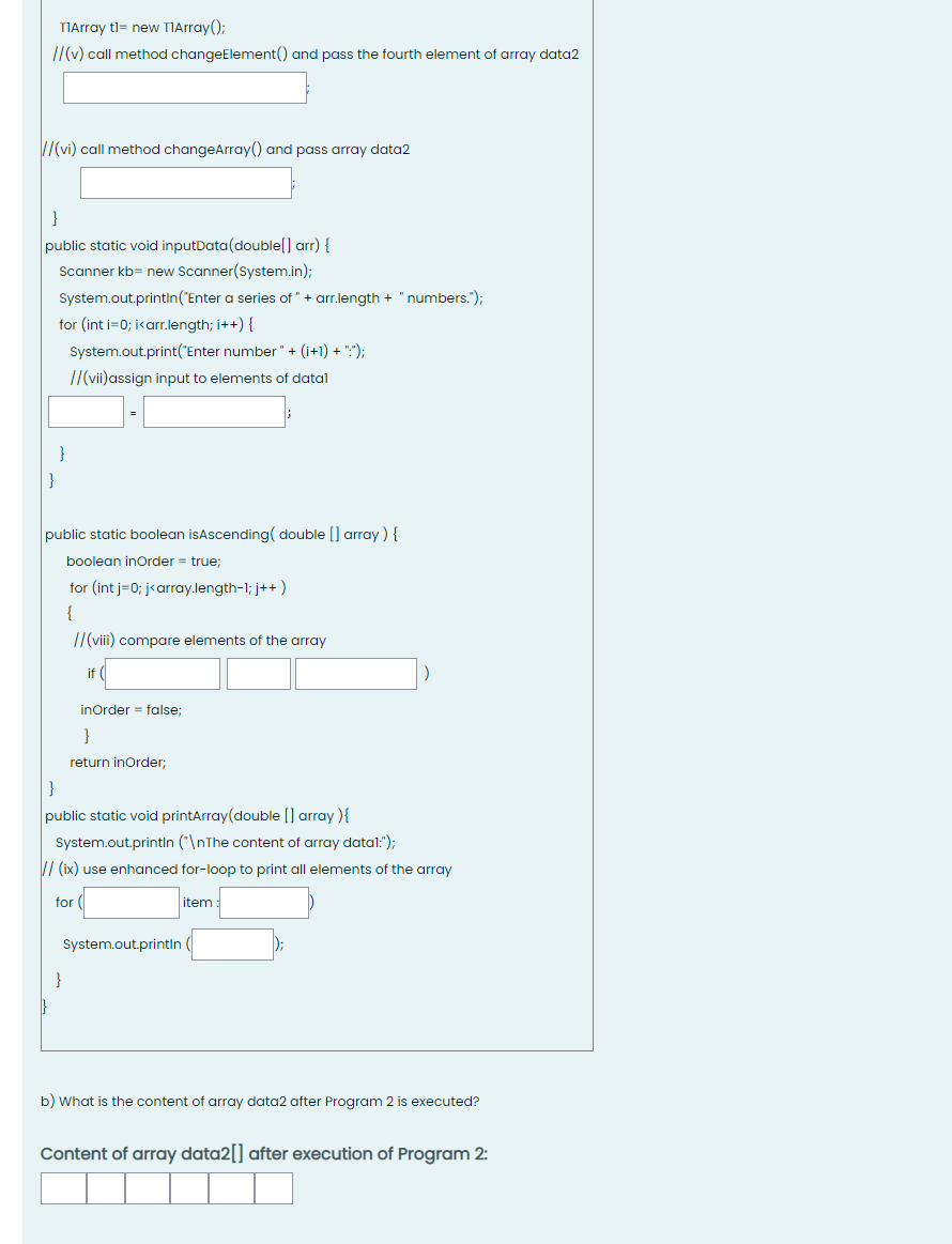 Solved You are given a skeleton of Program 2, answer | Chegg.com