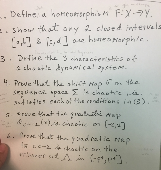 Solved Gr 、. Define a homeomorphism F"X- y any 2 closed | Chegg.com