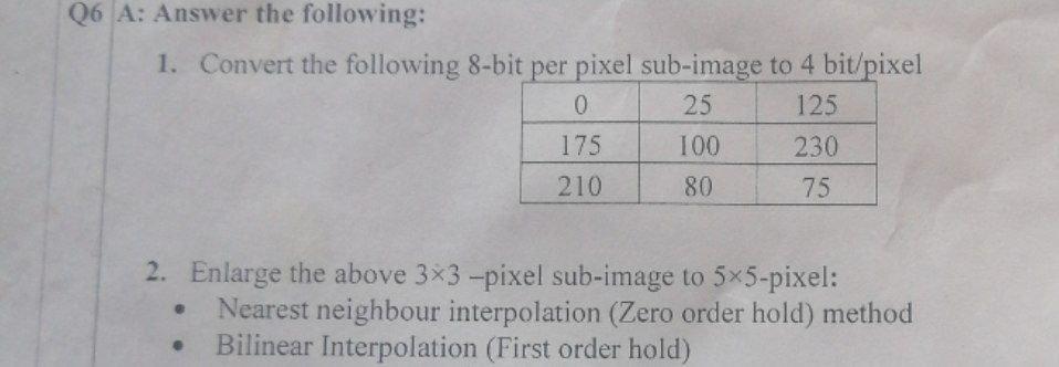 Solved Q6 A: Answer the following: 1. Convert the following | Chegg.com