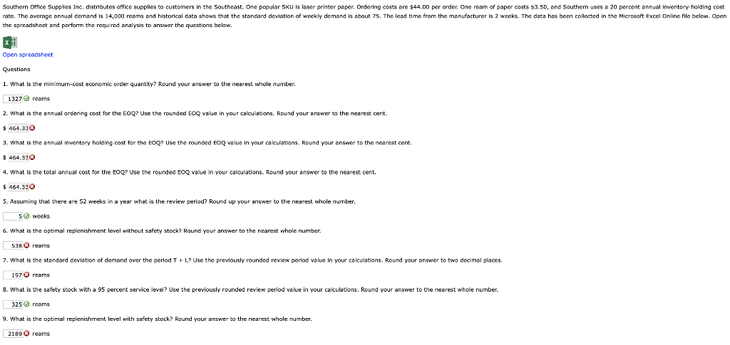 Solved the spreadsheet and perform the repuirod analysis to | Chegg.com