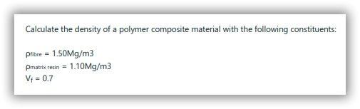 Solved Calculate the density of a polymer composite material | Chegg.com