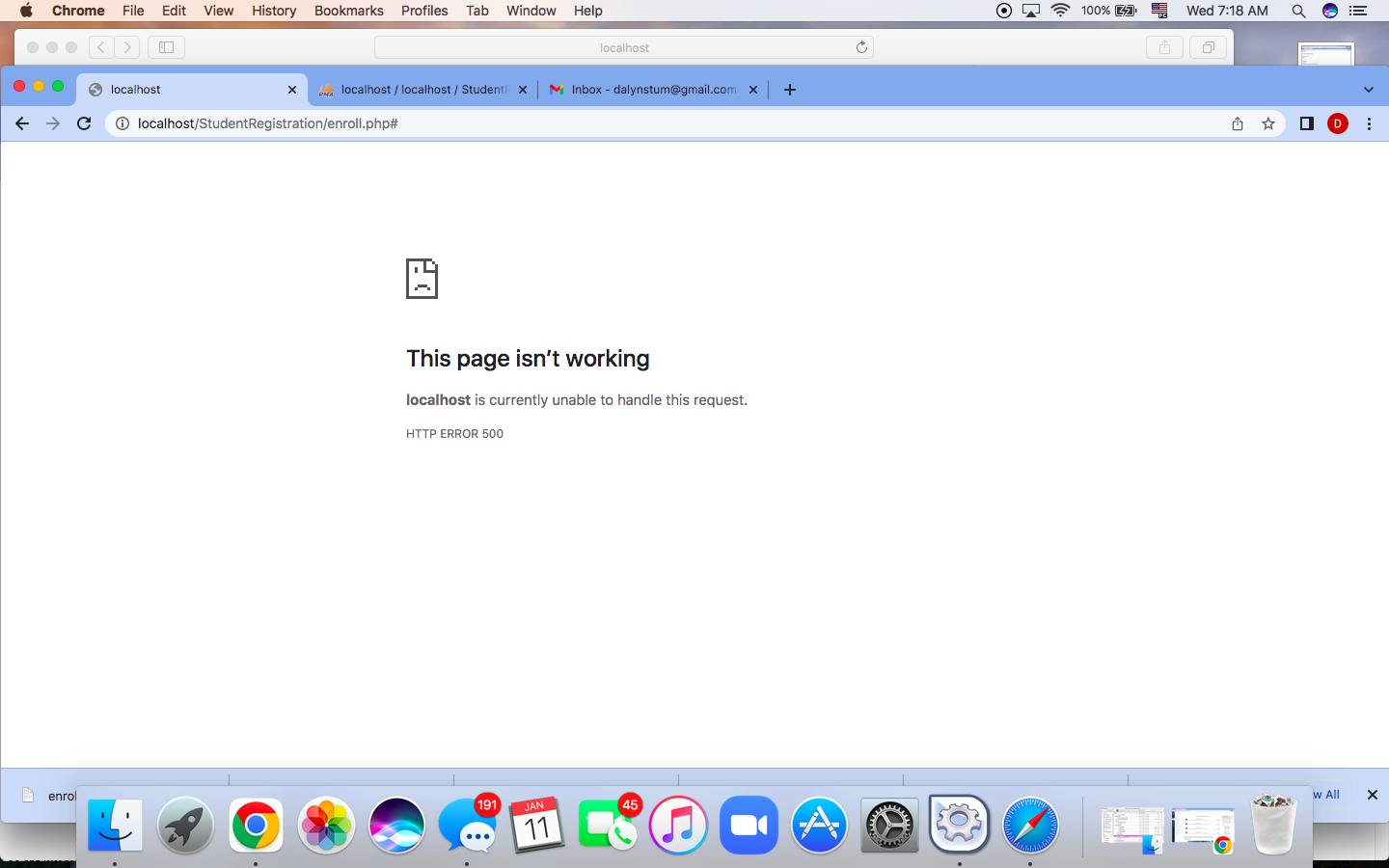 Solved I have a database called studentregistration where I | Chegg.com