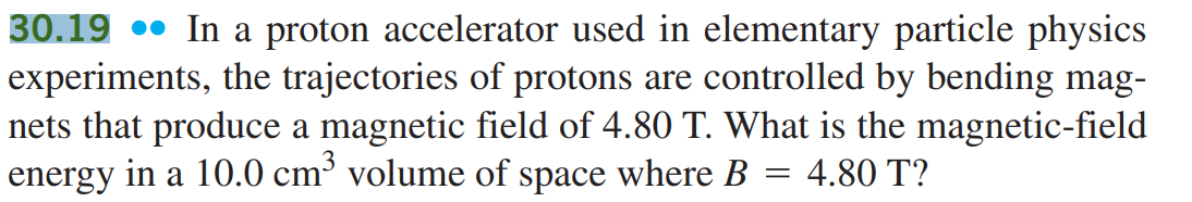 Solved 30.19 •• In a proton accelerator used in elementary | Chegg.com