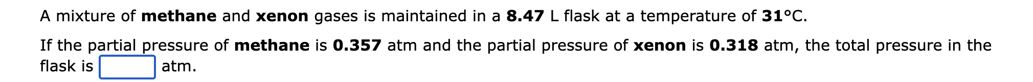 Solved A sample of methane gas at a pressure of 677 torr and | Chegg.com
