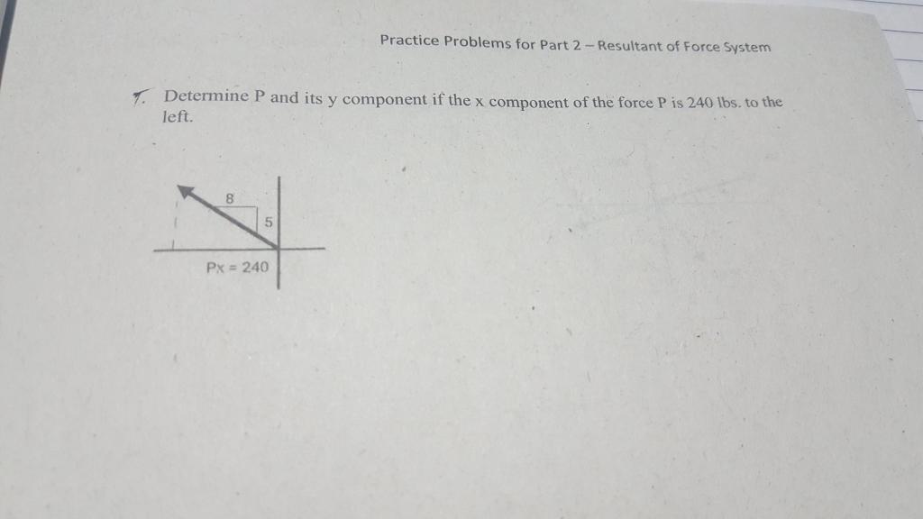 Solved Practice Problems for Part 2 - Resultant of Force | Chegg.com