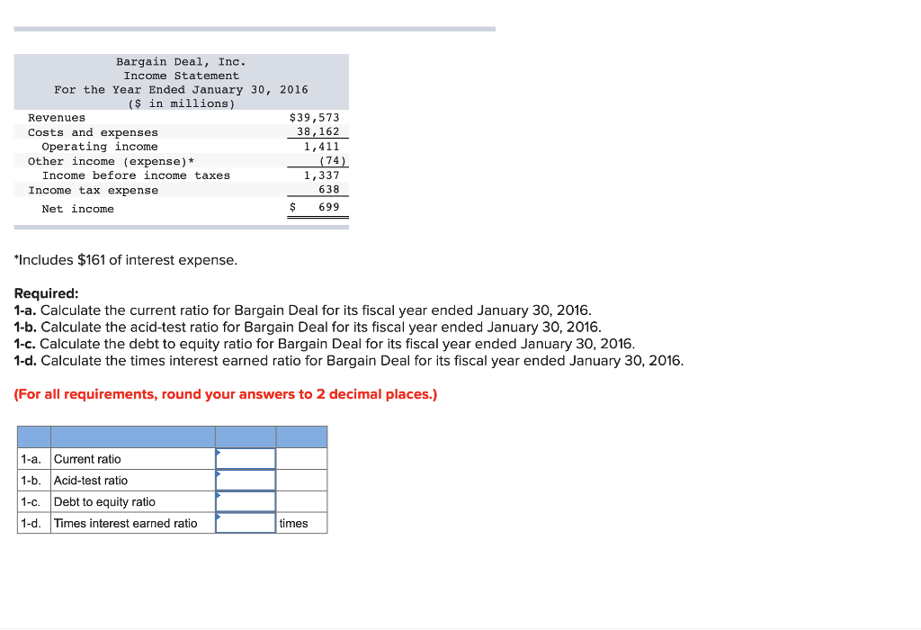 Solved Bargain Deal, Inc., is a leading retailer | Chegg.com