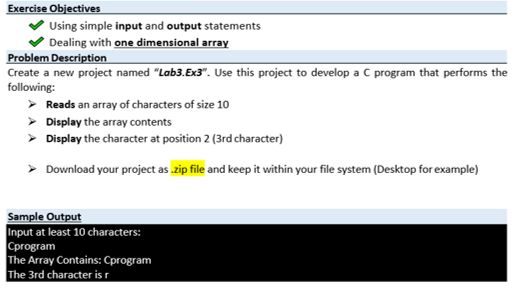 Solved Exercise Objectives Using simple input and output | Chegg.com