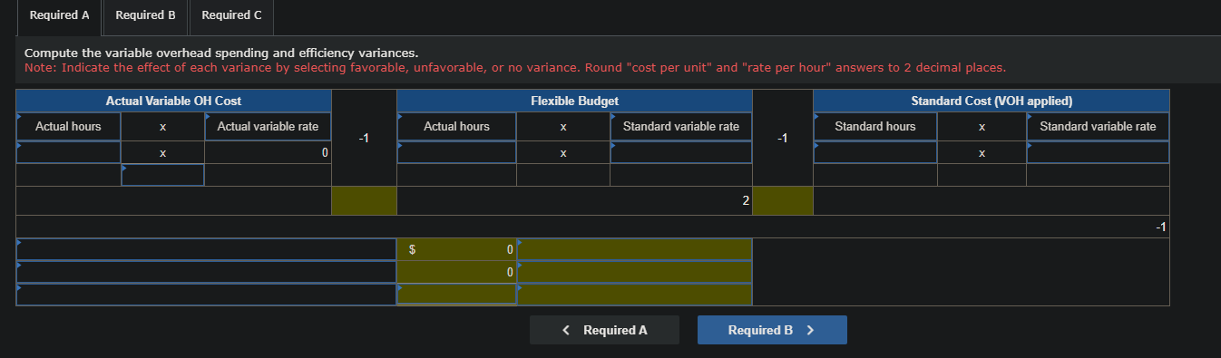 Solved 를 \begin{tabular}{l|l|l|} \hline Required A & | Chegg.com