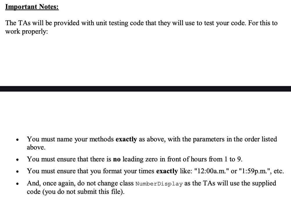 Solved Part 1 - A 12-hour Clock (Loosely based on Exercises | Chegg.com