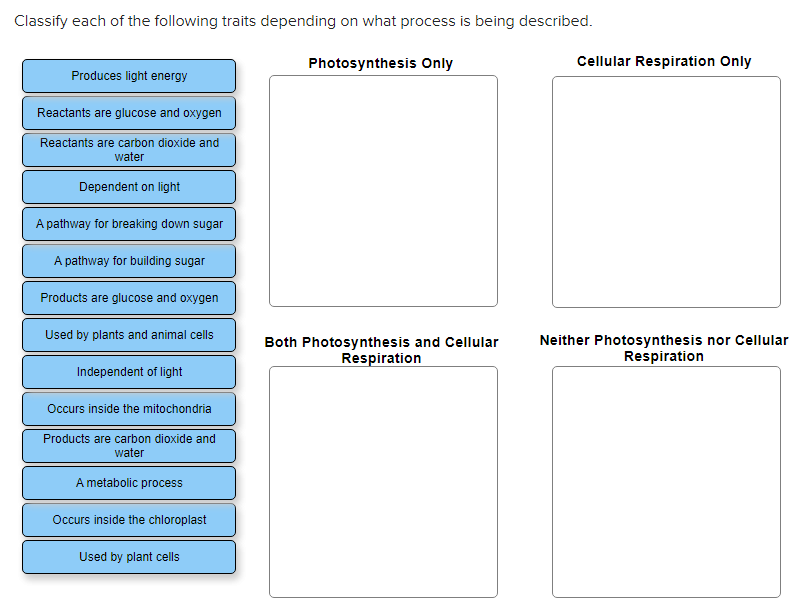Solved Classify each of the following traits depending on | Chegg.com
