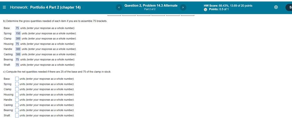 Solved Homework: Portfolio 4 Part 2 (chapter 14) Question 2, | Chegg.com