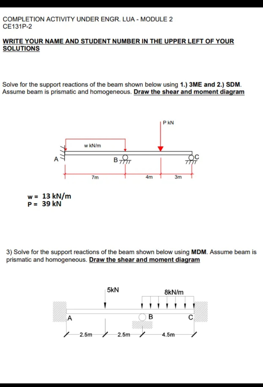 Solved COMPLETION ACTIVITY UNDER ENGR. LUA - MODULE 2 | Chegg.com