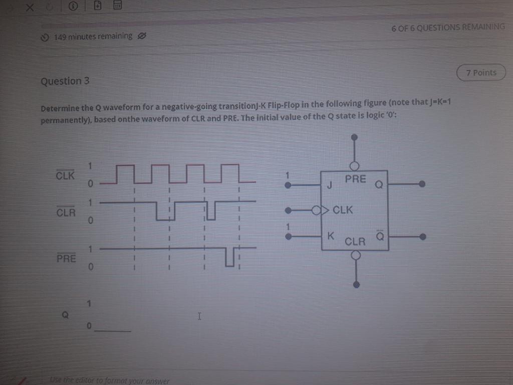 Solved 149 minutes remaining Question 3 Determine the Q | Chegg.com