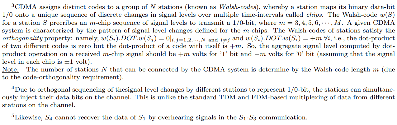 Solved 3. (20 pts) The CDMA code based direct sequencing | Chegg.com
