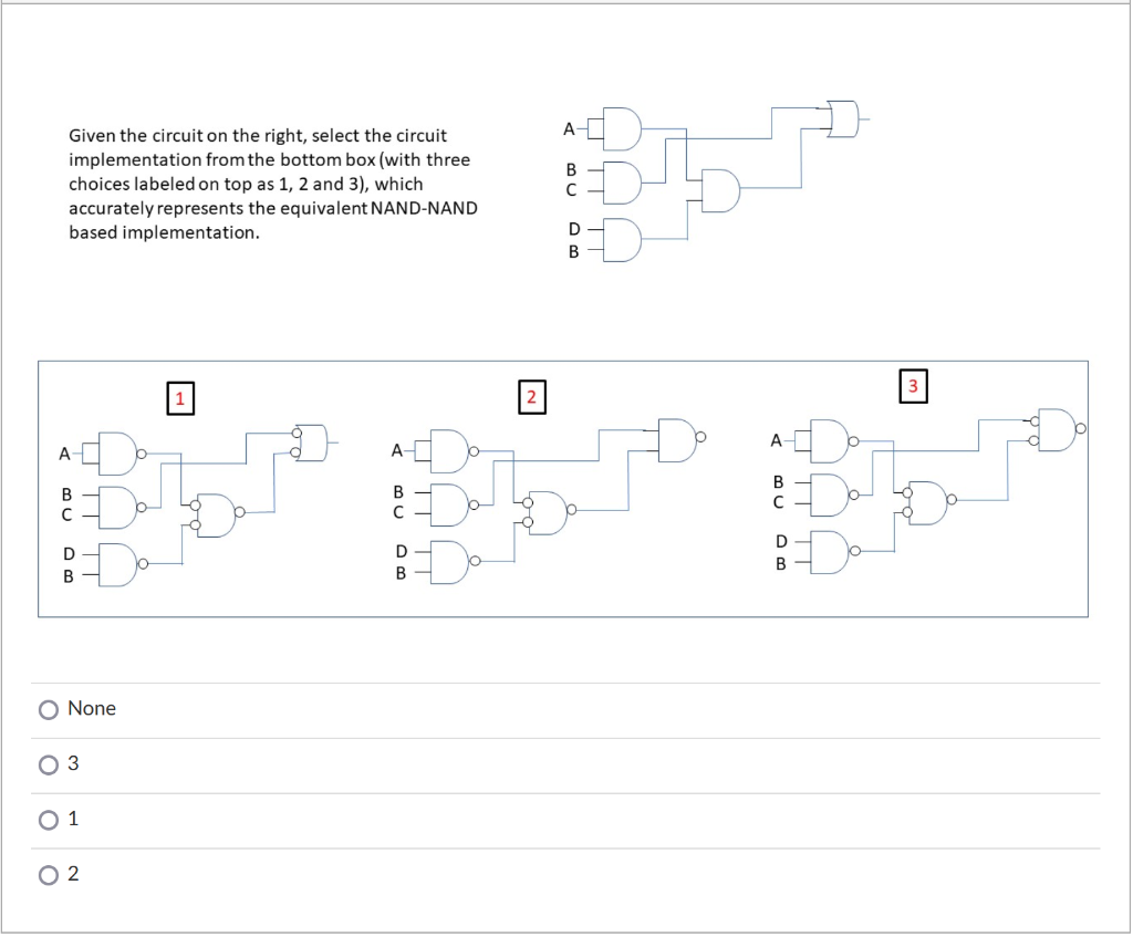 Solved A- Given the circuit on the right, select the circuit | Chegg.com
