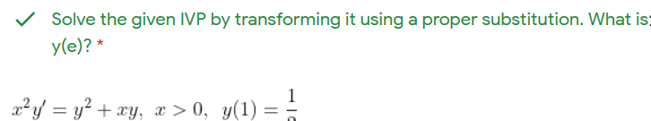 Solved Solve the given IVP by transforming it using a | Chegg.com