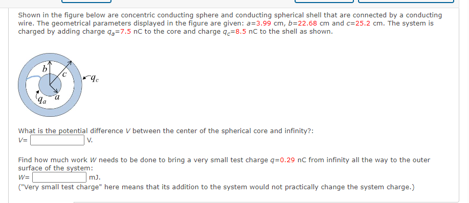 Solved Shown in the figure below are concentric conducting | Chegg.com