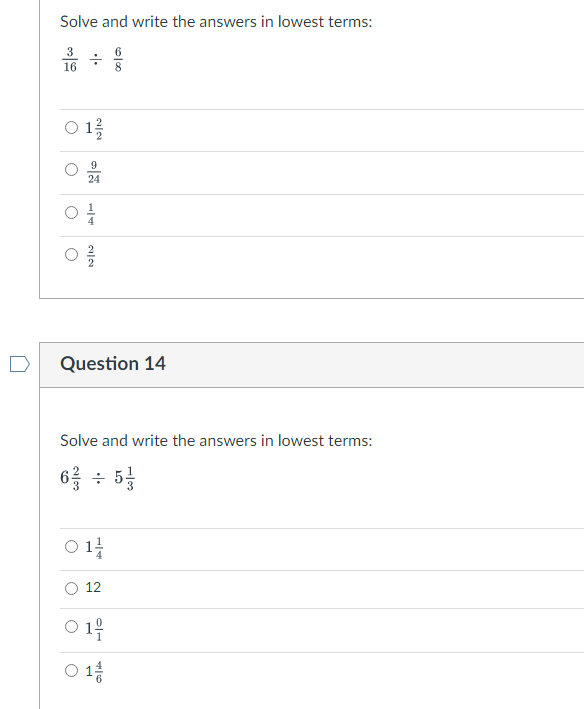 Solved Solve and write the answers in lowest terms: 163÷86 | Chegg.com