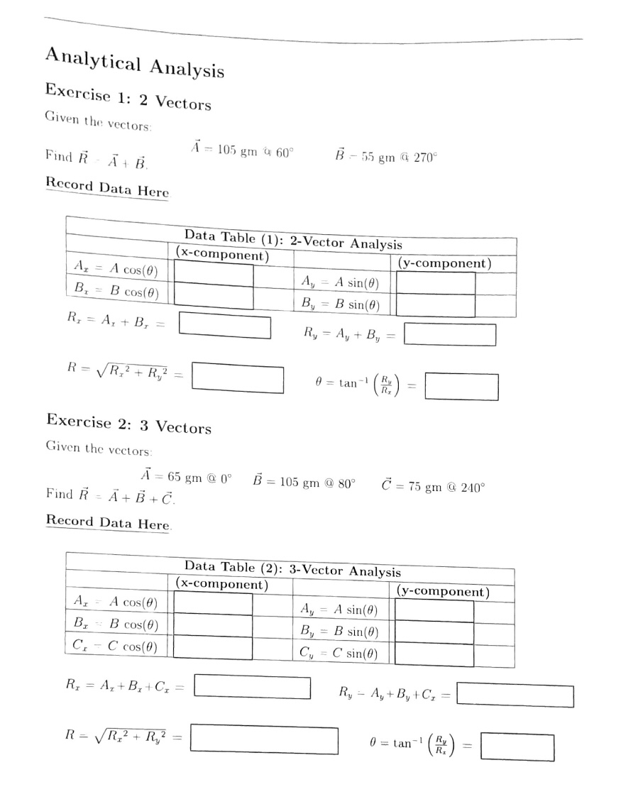 Solved Exercise 3: Unknown Vector B Given the vectors. | Chegg.com