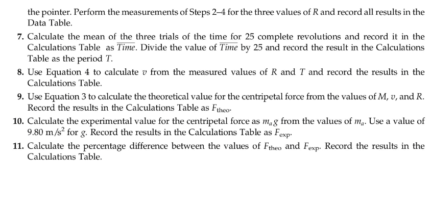 Solved LABORATORY 16 Centripetal Acceleration of an Object | Chegg.com