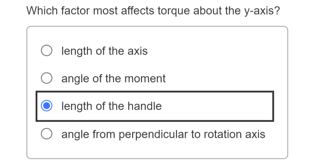 Solved Which factor most affects torque about the | Chegg.com