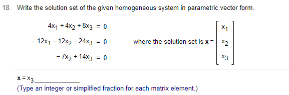 Solved 18. Write the solution set of the given homogeneous | Chegg.com