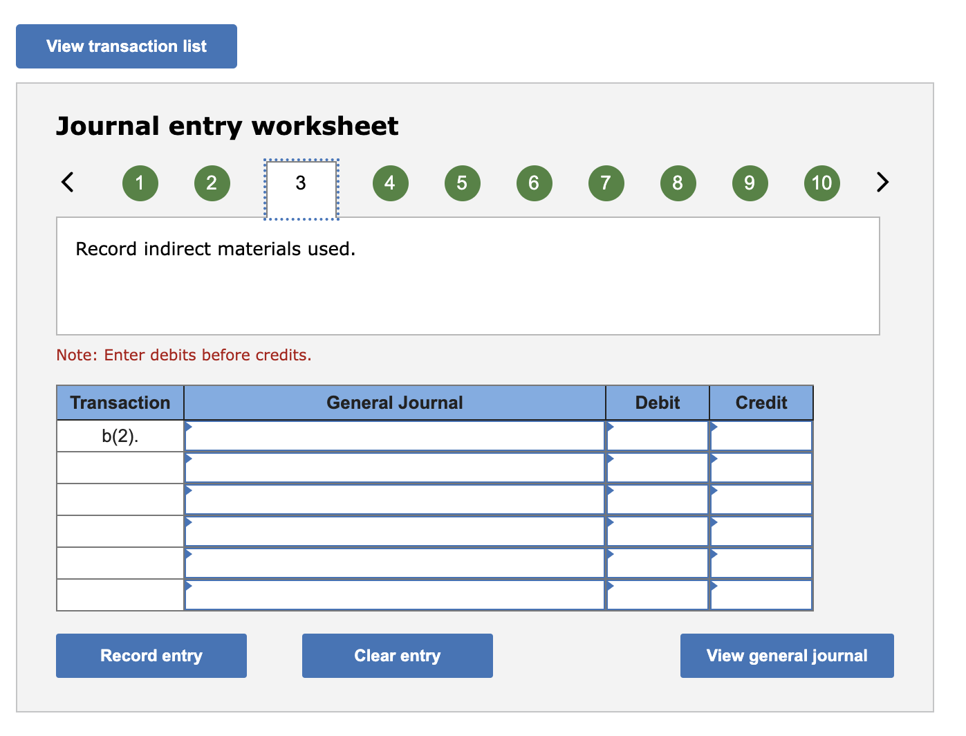 Solved Journal entry worksheet 12 Note: Enter debits before | Chegg.com