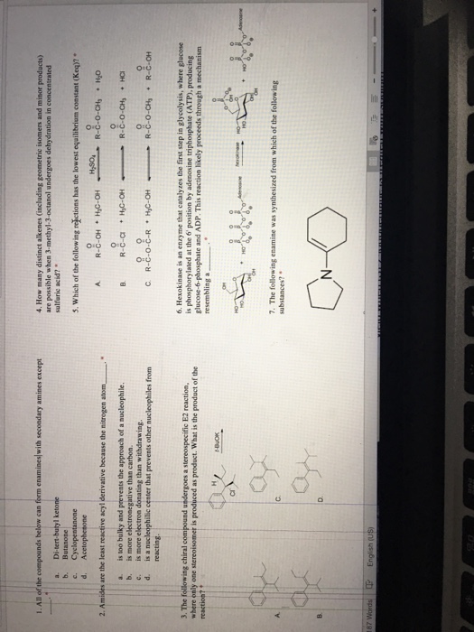 Solved e when 3-meth a. Di-tert-butyl ketone sulfuric acid? | Chegg.com