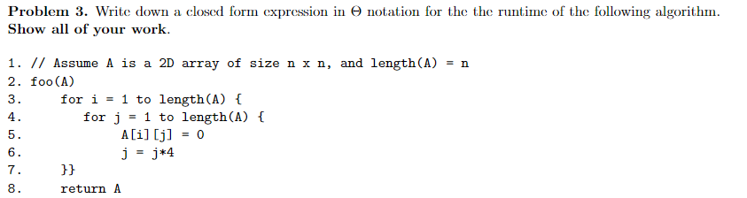 Solved Problem 3. Write down a closed form expression in | Chegg.com