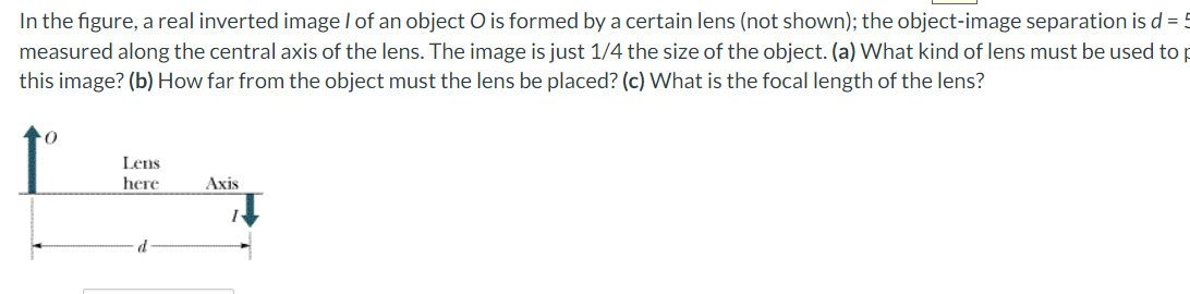 Solved In the figure, a real inverted image I of an object | Chegg.com