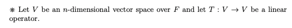 Solved * Let V be an n-dimensional vector space over F and | Chegg.com