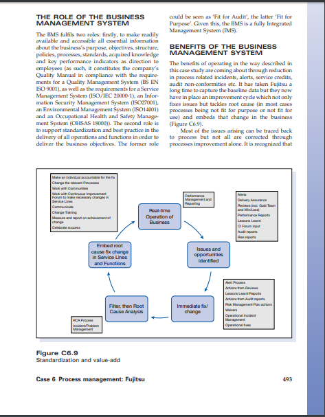 Solved Case study 6 Process management and improvement at | Chegg.com