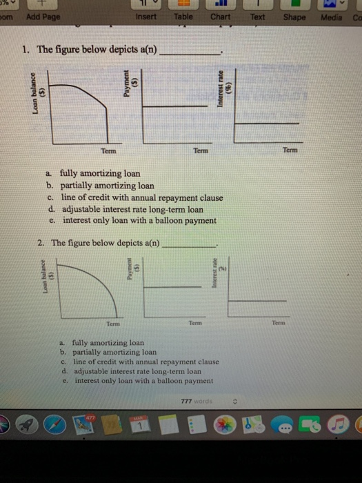 Solved om Add Page Insert Table Chart Text Shape Media Co 1. | Chegg.com