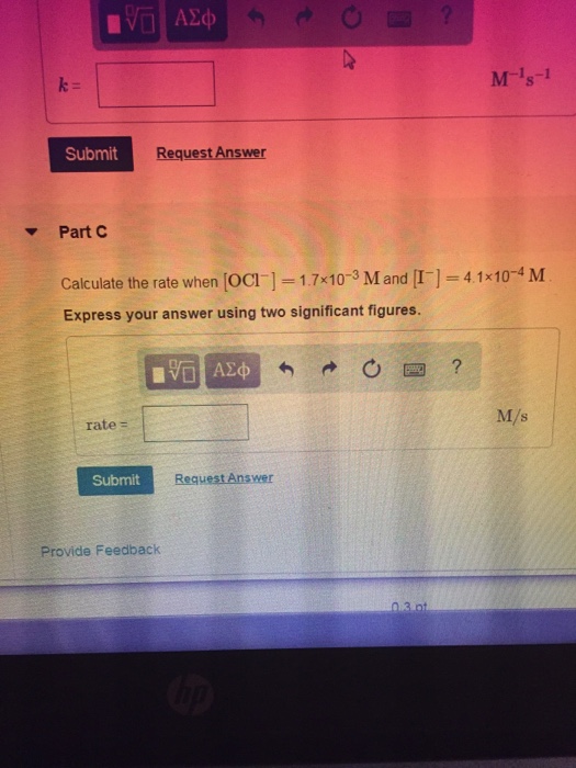 Solved Problem 14.33 Constants 1 Periodic Table The iodide | Chegg.com