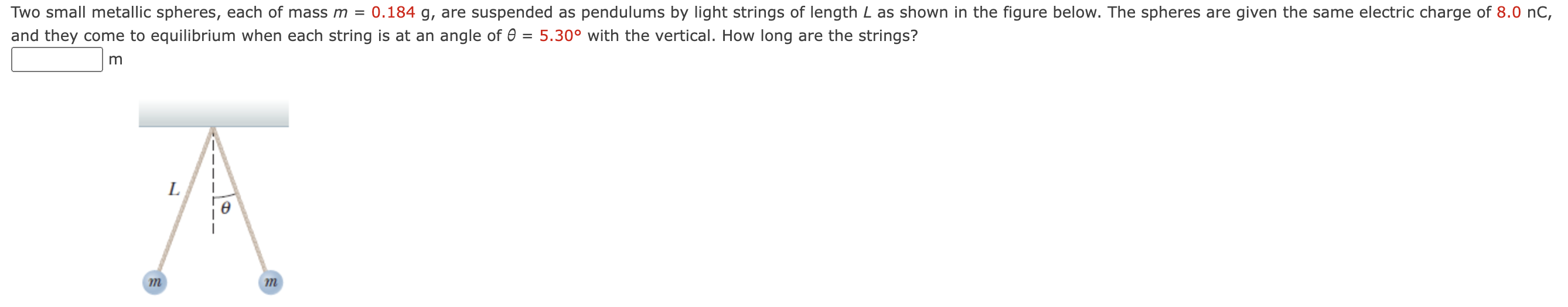 Solved and they come to equilibrium when each string is at | Chegg.com
