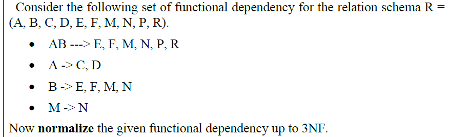Solved . Consider the following set of functional dependency | Chegg.com