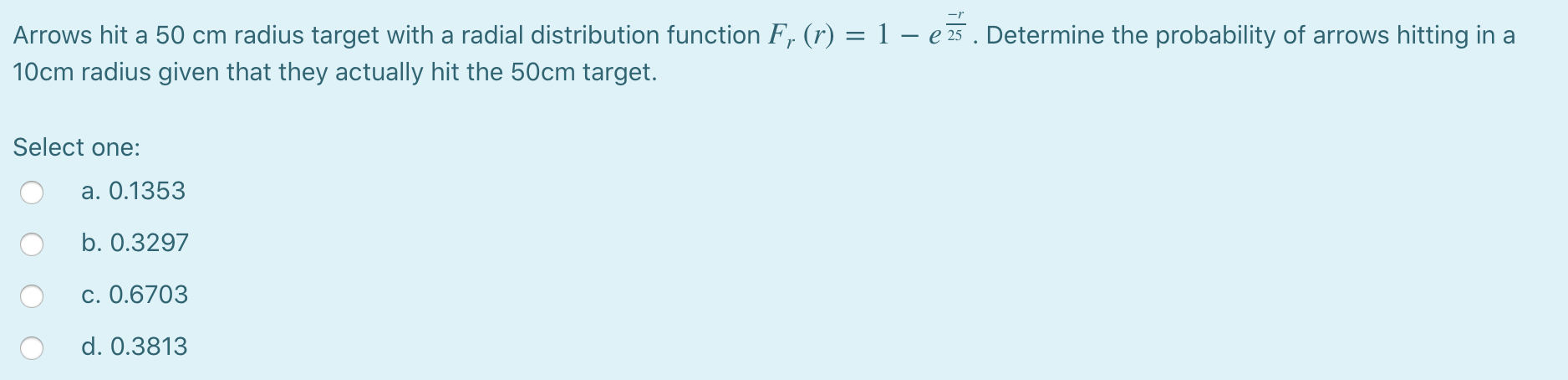 Solved Arrows hit a 50 cm radius target with a radial | Chegg.com